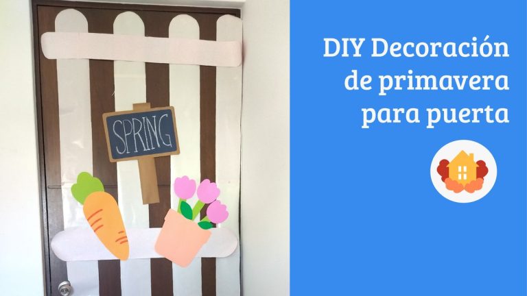 Decoración De Primavera Para Puerta - La Casita Curiosa